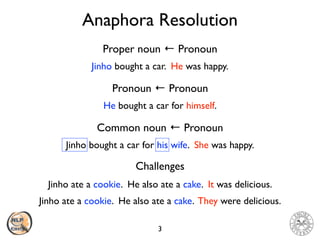 CS571: Coreference Resolution | PPT