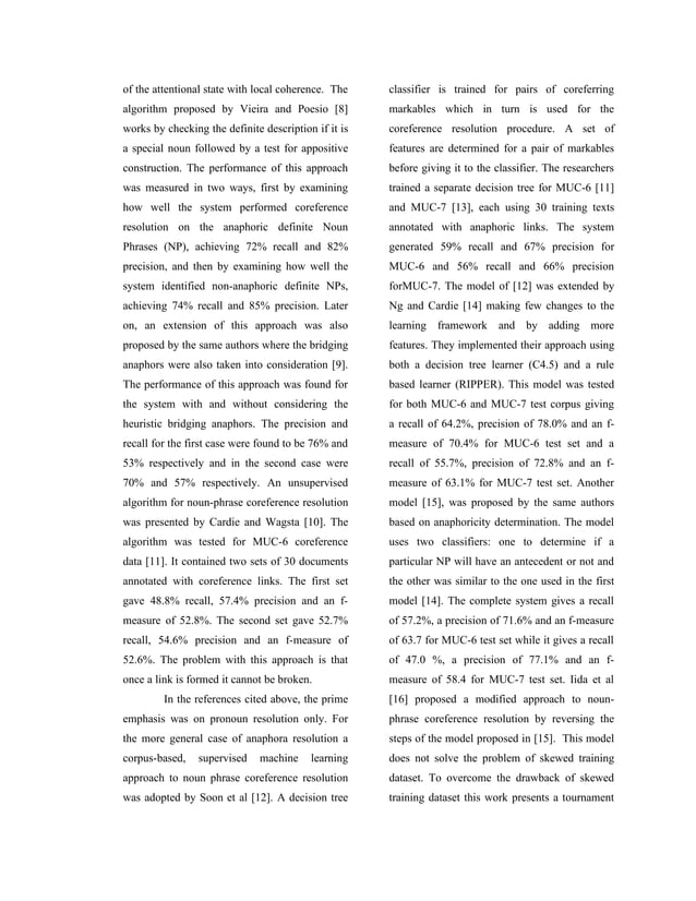 Coreference Resolution Using Hybrid Approach Pdf