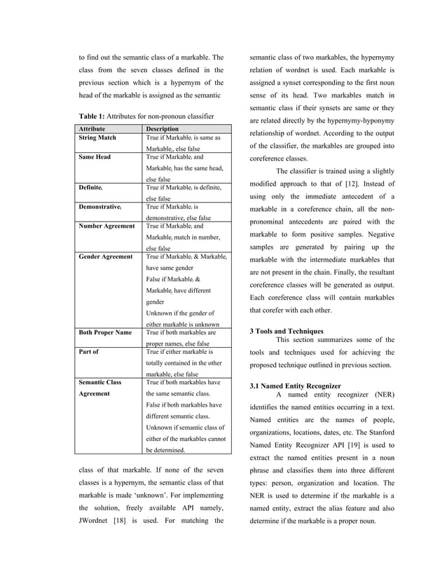 Coreference Resolution using Hybrid Approach | PDF