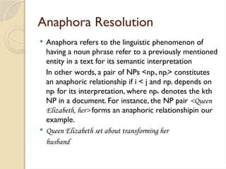 Coreference_Resolution in Natural language processing | PPT
