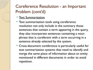 Coreference_Resolution in Natural language processing | PPT