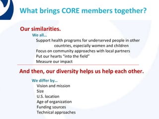 CORE Group Overview | PPT