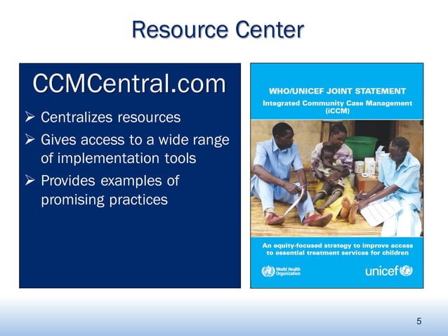 Overview of the Integrated Community Case Management (iCCM) of ...