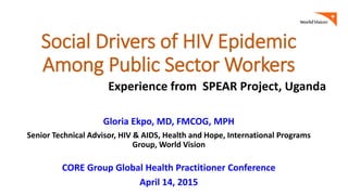 Social Drivers of the HIV and AIDS Epidemic_Ekpo | PPT