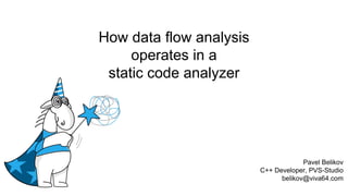 How Data Flow analysis works in a static code analyzer | PPT