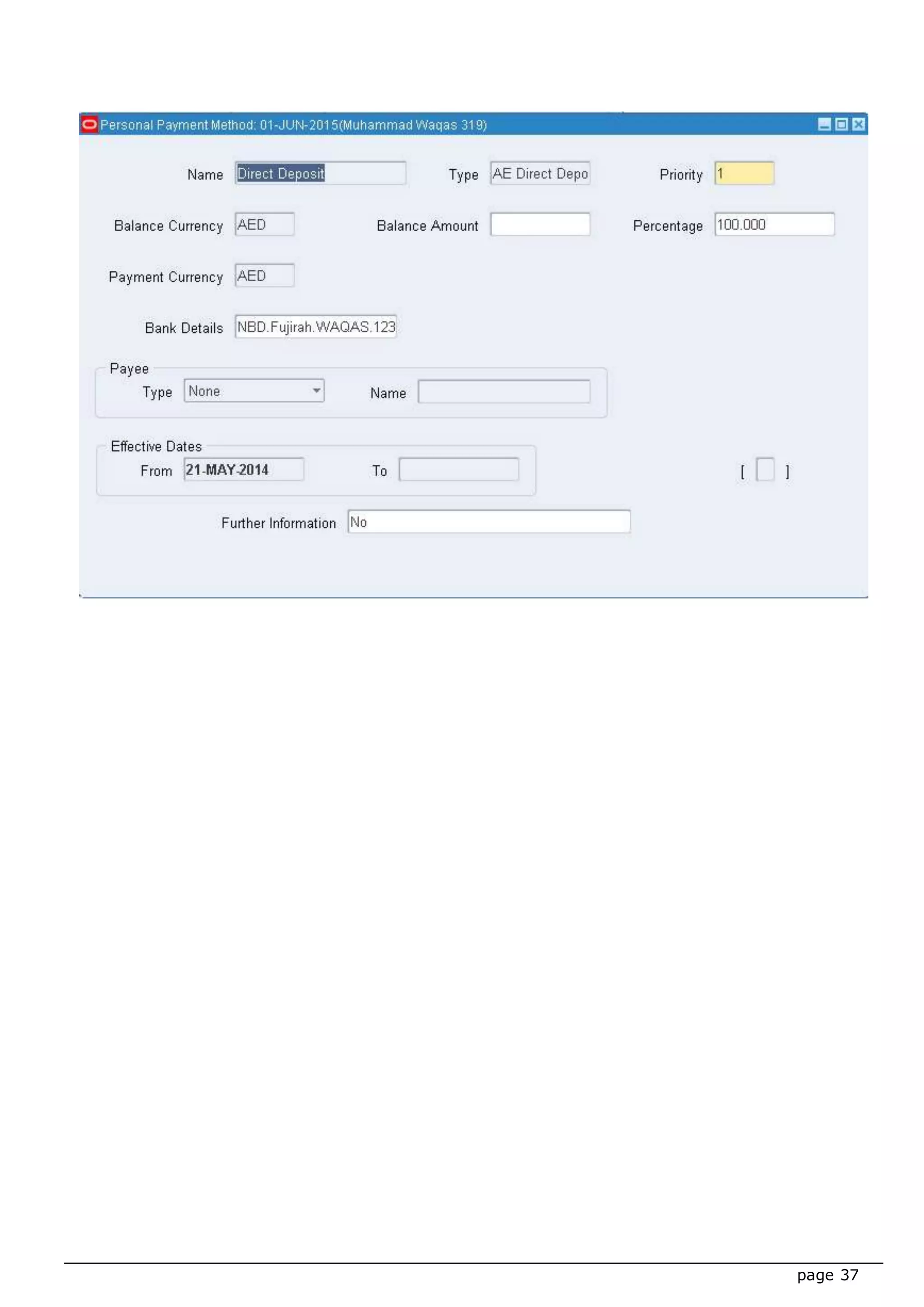 Oracle EBS R 12 Core hr user manual | DOCX