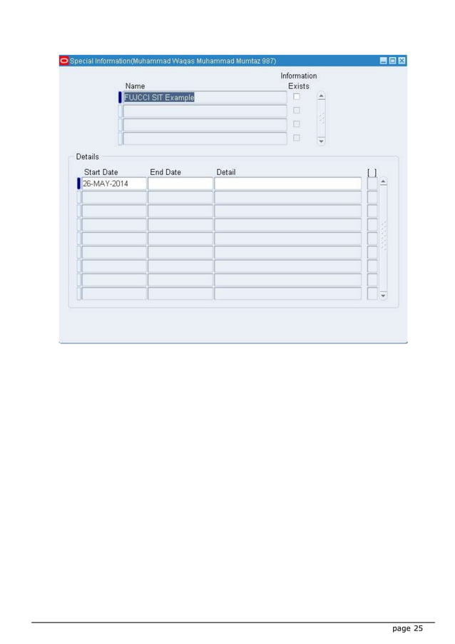 Oracle EBS R 12 Core hr user manual | DOCX