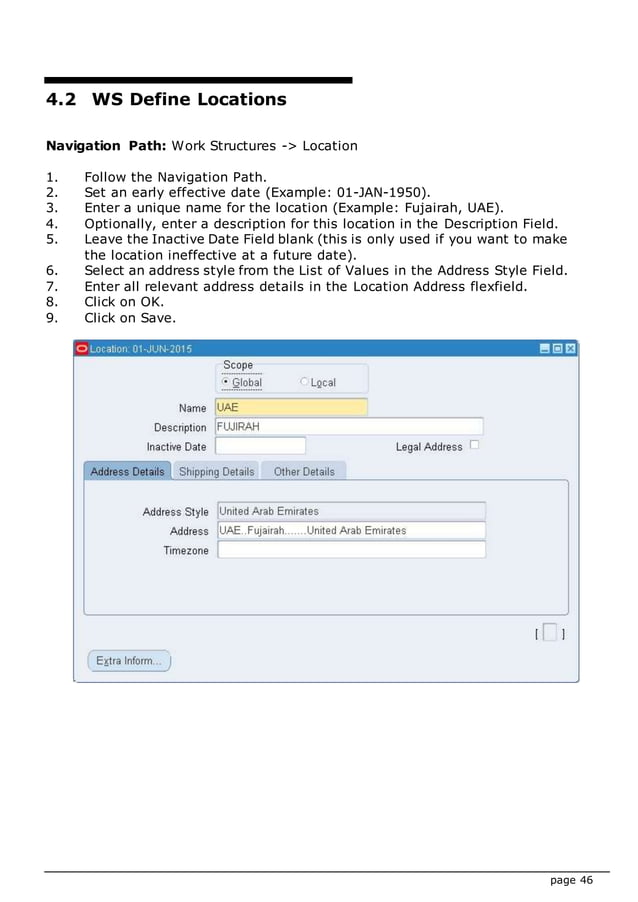 Oracle EBS R 12 Core hr user manual | DOCX