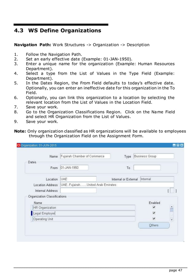 Oracle EBS R 12 Core hr user manual | DOCX