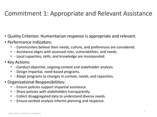 Core Humanitarian Standard and the Commitment Principles | PPT