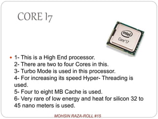 Core i3,i5,i7 | PPT