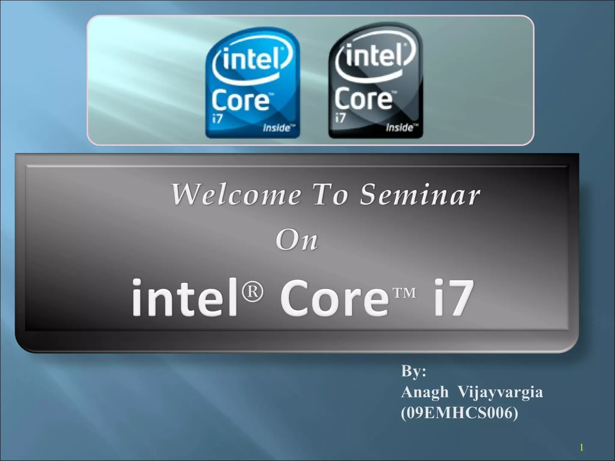 Intel Core i7 Processors | PPT