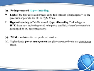 Intel Core i7 Processors | PPT