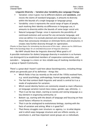 Core ideas of sociolinguistics | PDF