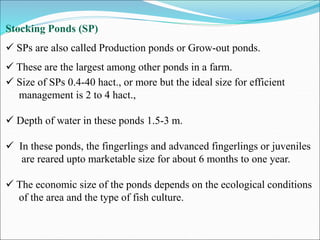 Nursery pond management of Fishes | PPT