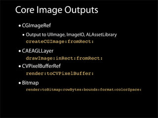 Core Image | PPT