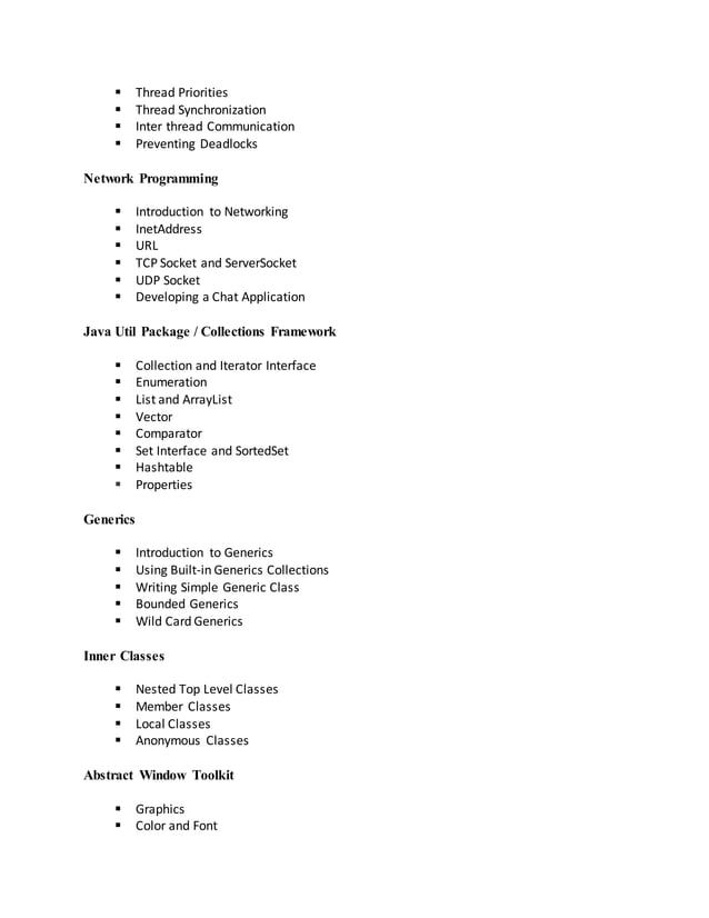 VKV TECHNOLOGIES BEST CORE JAVA TRAINING IN CHENNAI | DOCX | Programming Languages | Computing