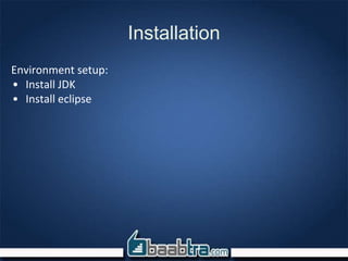 Core java - baabtra | PPT