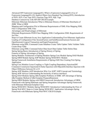 java classes in pune | PDF | Programming Languages | Computing