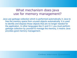 Core Java interview questions-ppt | PPT | Free Download