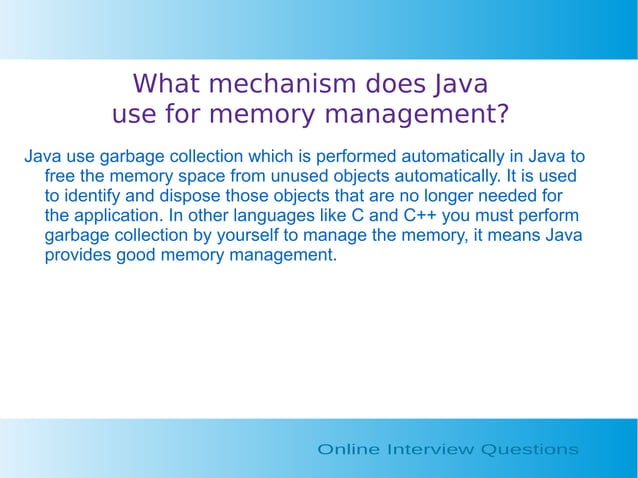 Core Java interview questions-ppt | PPT