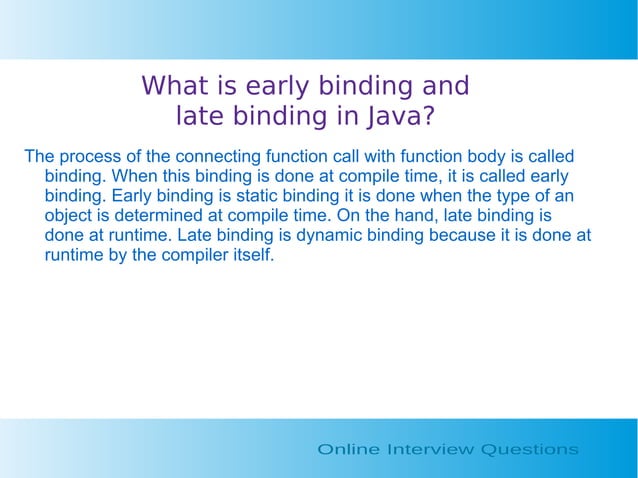 Core Java interview questions-ppt | PPT