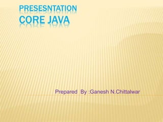 Core java | PPTX