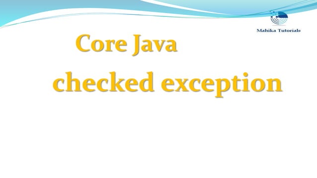 Core Java Tutorials By Mahika Tutorials Ppt