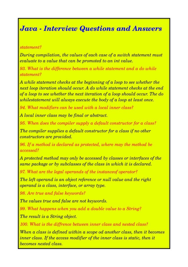 Core java -_interview_questions_and_answers_2 | PDF