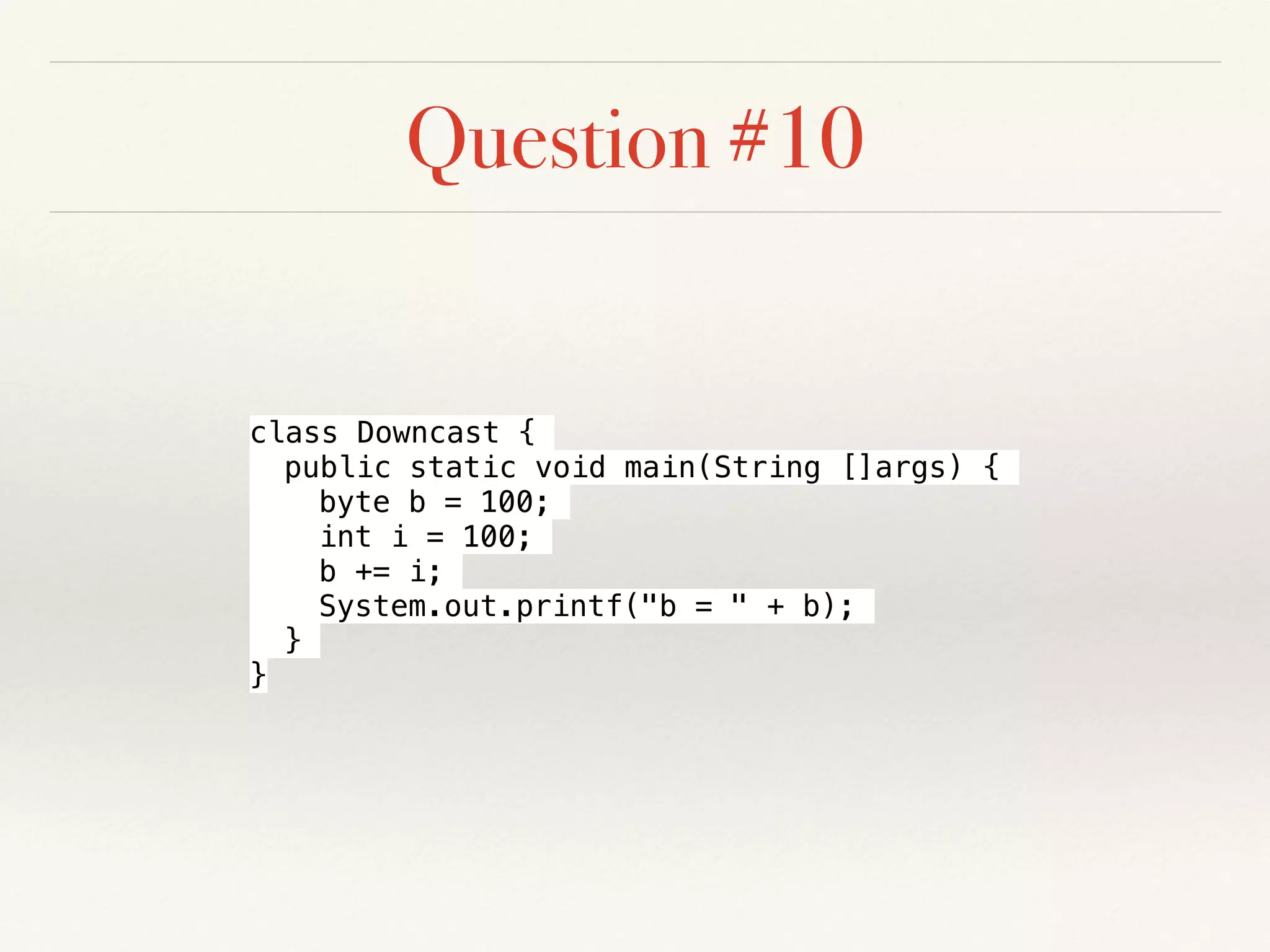 Core Java Meetup 9 Quiz Questions 6th May Ppt