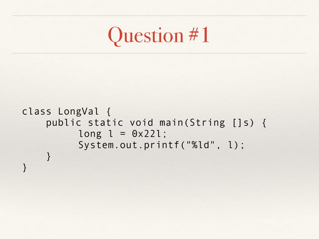 Core Java Meetup 9 Quiz Questions 6th May Ppt Free Download