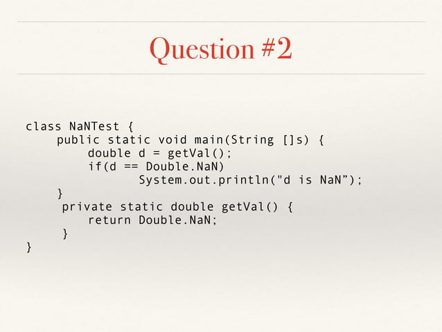 Core Java Meetup 9 Quiz Questions 6th May Ppt Free Download