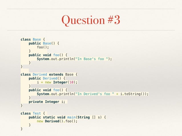 Core Java Meetup #9 - Quiz Questions - 6th May | PPT | Free Download