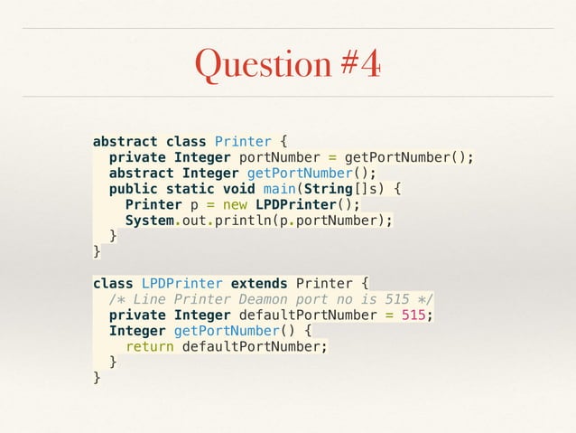 Core Java Meetup 9 Quiz Questions 6th May Ppt Free Download