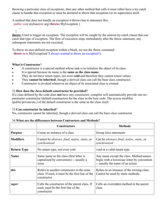 Core java interview questions | PDF