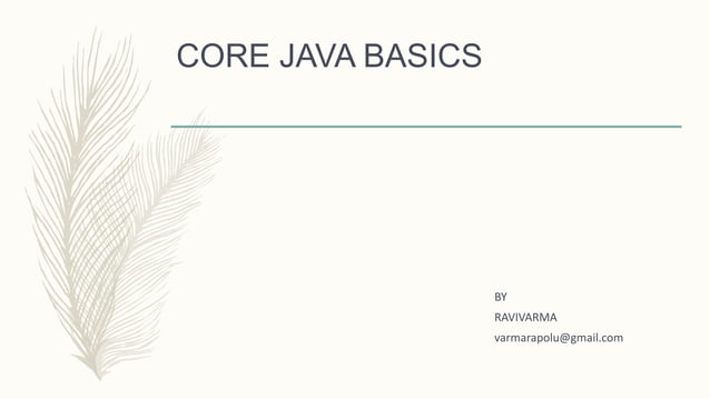 Core java | PPTX