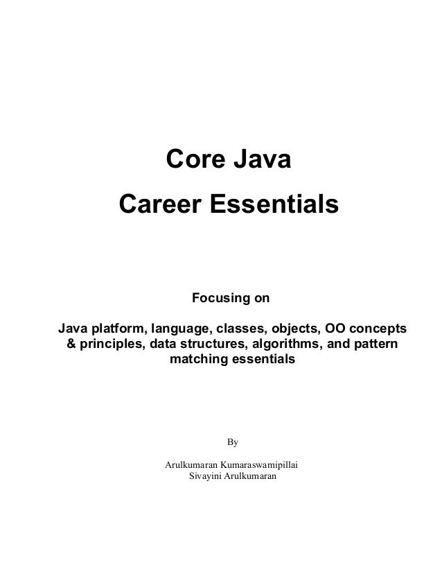 Core Java Career Essentials