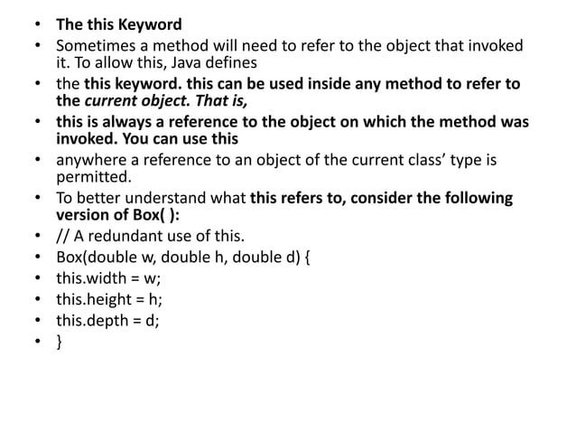 Core java complete ppt(note) | PPTX