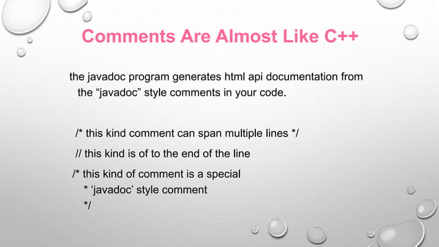 Core java concepts | PPT