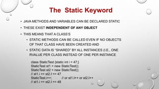 Core java concepts | PPT