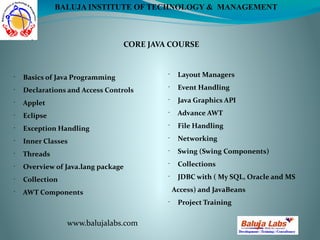 Core java course | PDF | Programming Languages | Computing