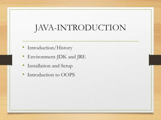Core java course curriculum | PPT