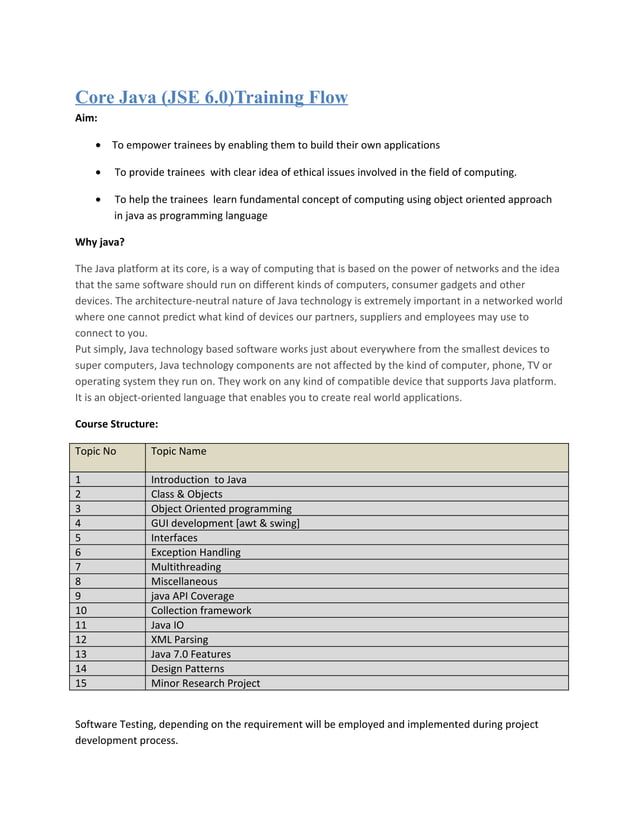 java course in mumbai s | PDF