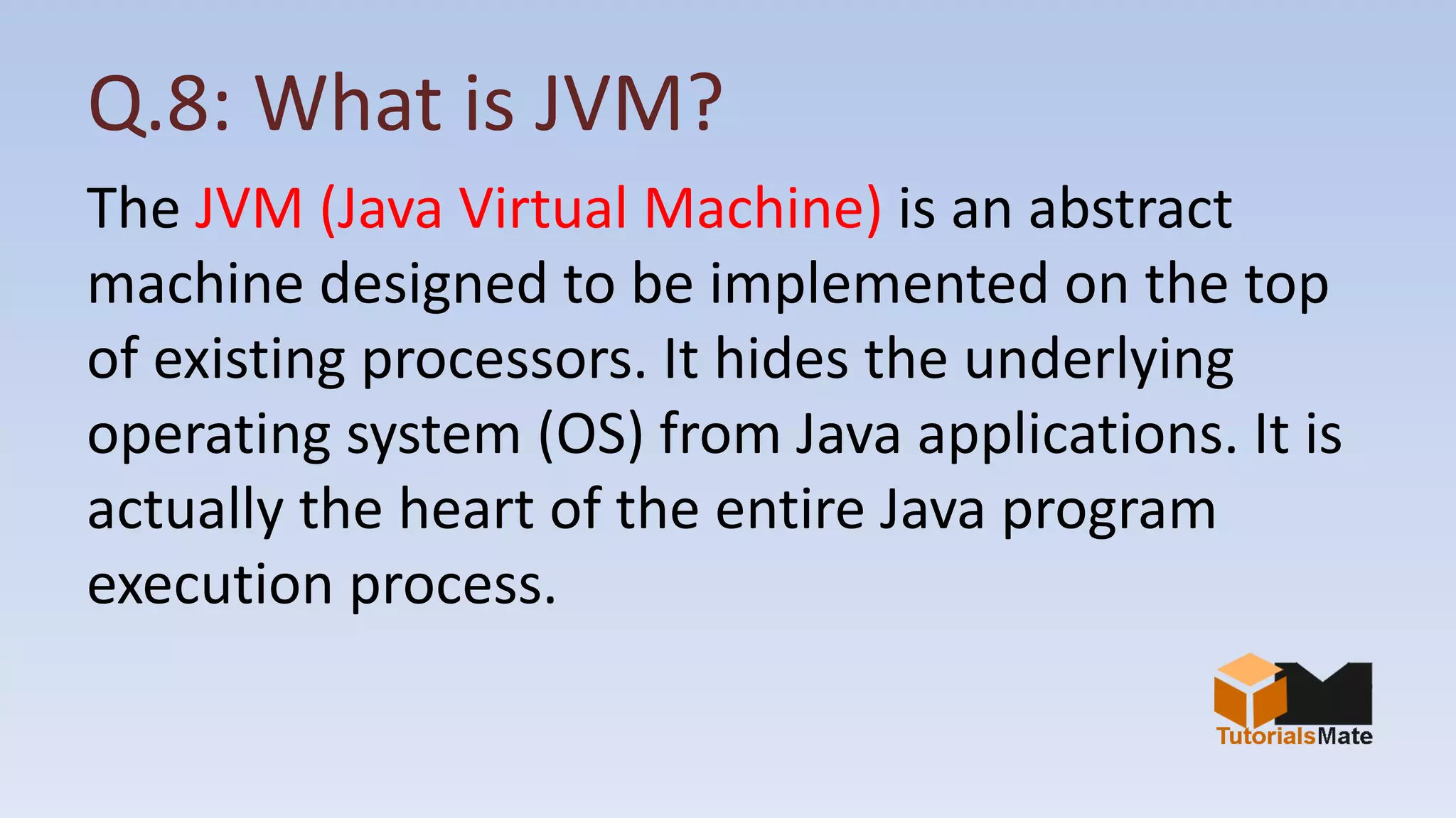 100+ Core java interview questions and Answers | PPT