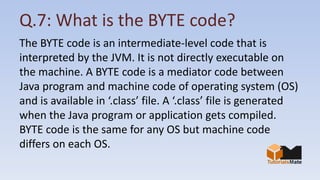 100+ Core java interview questions and Answers | PPT