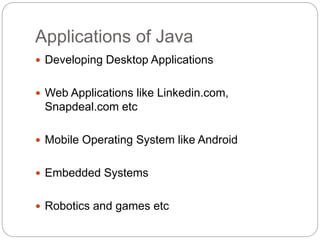 Core java introduction | PPT