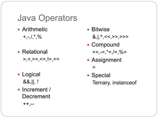 Core java introduction | PPT