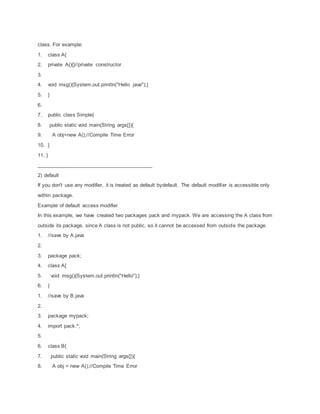 Core java notes with examples | DOCX
