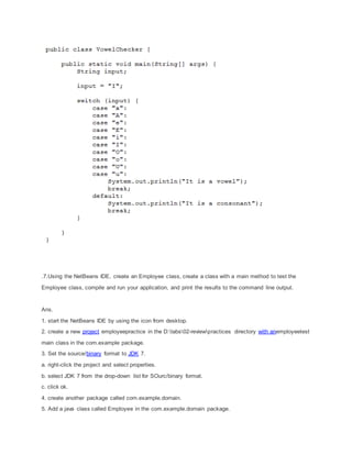 Core java notes with examples | DOCX