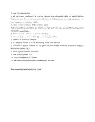 Core java notes with examples | DOCX